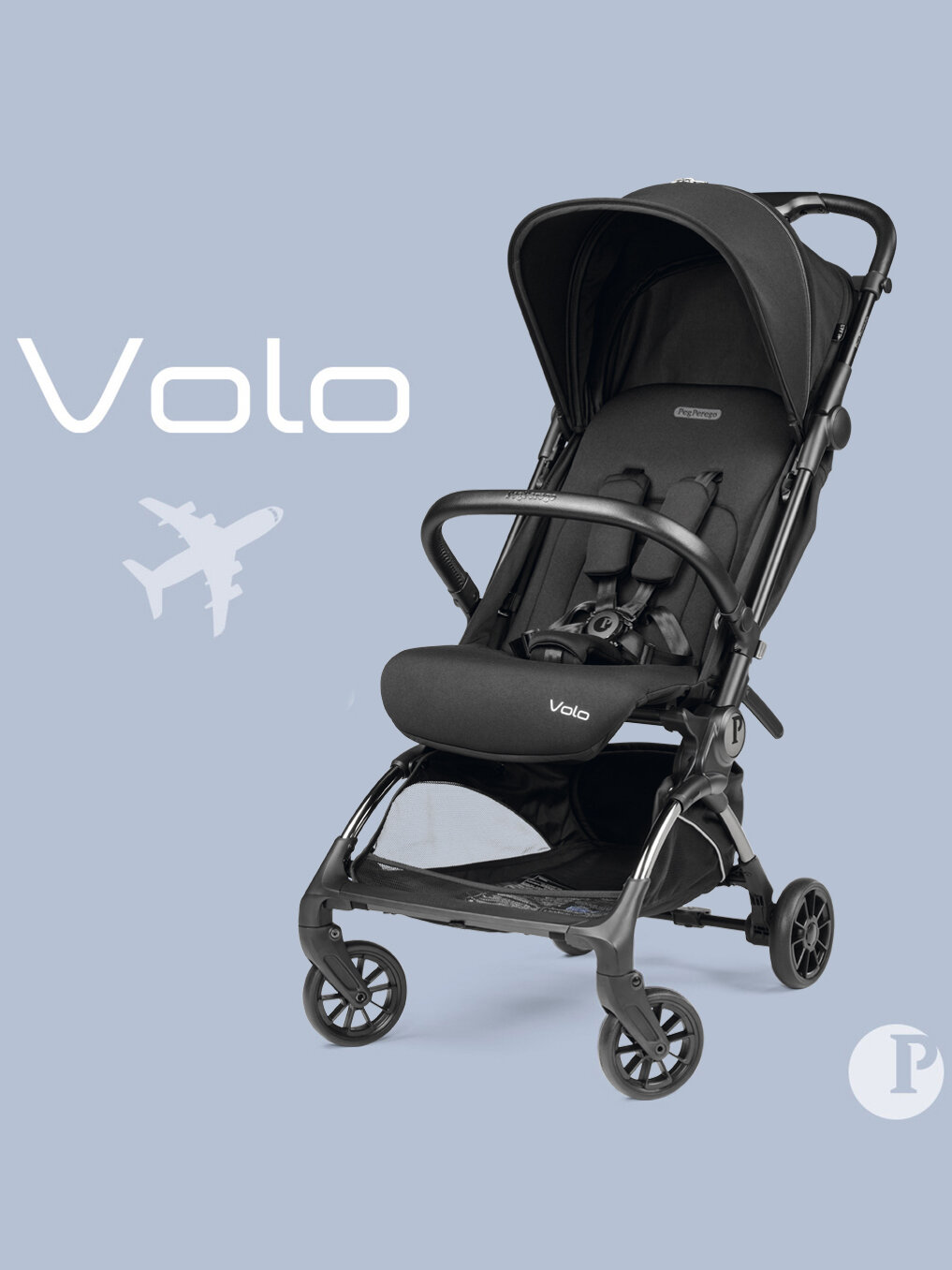 Детская прогулочная коляска Peg Perego Volo True Black