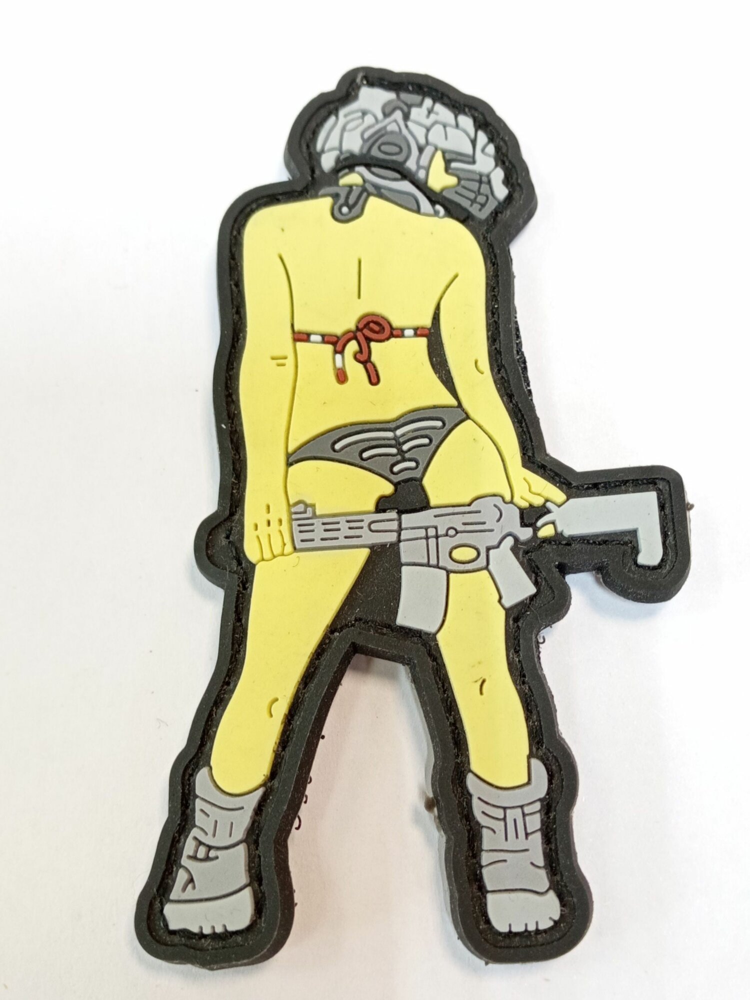 Патч Девушка с автоматом 2 (резиновый)