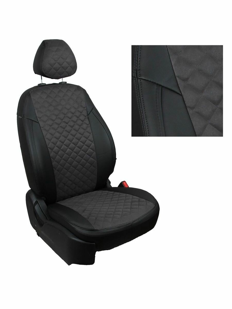 Чехлы на сидение Hyundai Solaris I Sd / KIA Rio III Sd (40/60) с 10-17г.
