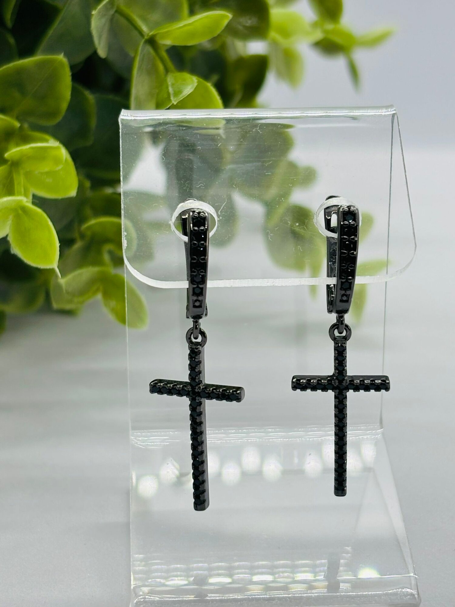 Серьги, искусственный камень