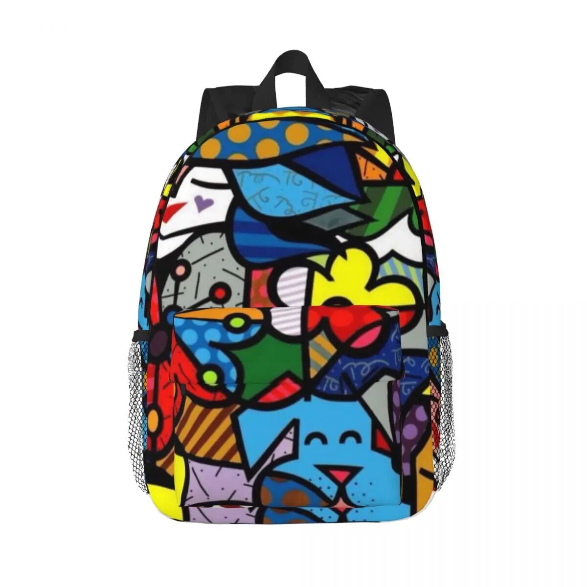 B-Britto-Anime для девочек и мальчиков, студенческий рюкзак большой вместимости, легкий 4