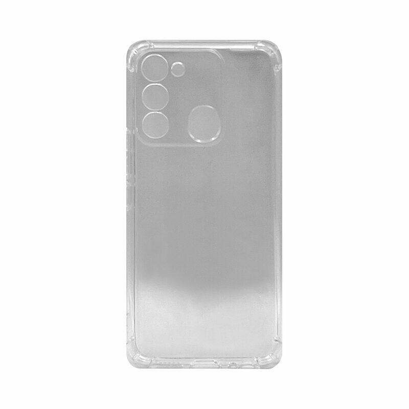 Чехол для Tecno Spark GO 2022/ Spark 8C/ Spark 9 с усиленными углами, с защитой камеры, силиконовый, прозрачный