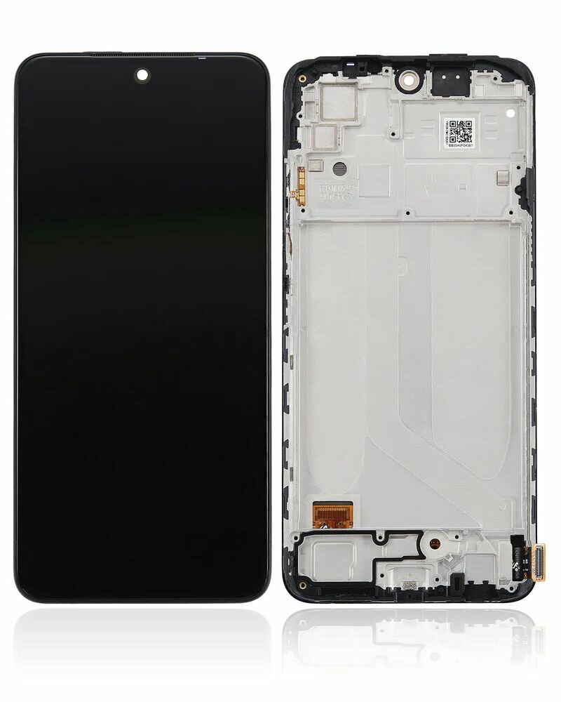 Дисплей для Xiaomi Redmi Note 10S (M2101K7AG/M2101K7BNY/M2102K7AG/2207117BPG) модуль с рамкой Черный - (In-Cell)