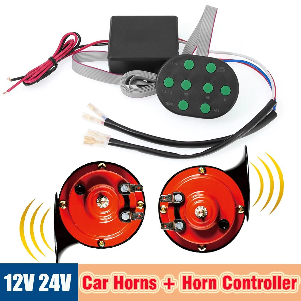 Универсальный водонепроницаемый автомобильный музыкальный звуковой громкоговоритель с музыкальным электронным контроллером 8, регулятор звука, монитор, звуковой сигнал