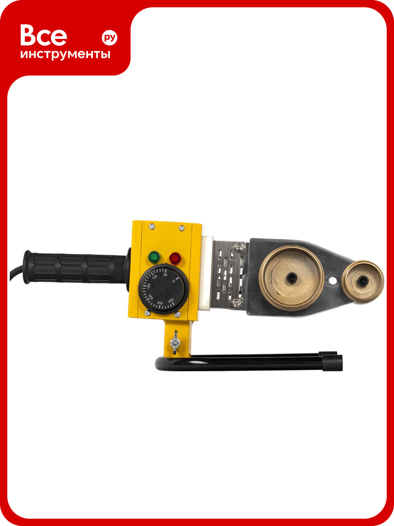 Аппарат для сварки пластиковых труб кедр СП-1000 PRIME в кейсе, муфтовая сварка полипропилена, мечевидный нагреватель