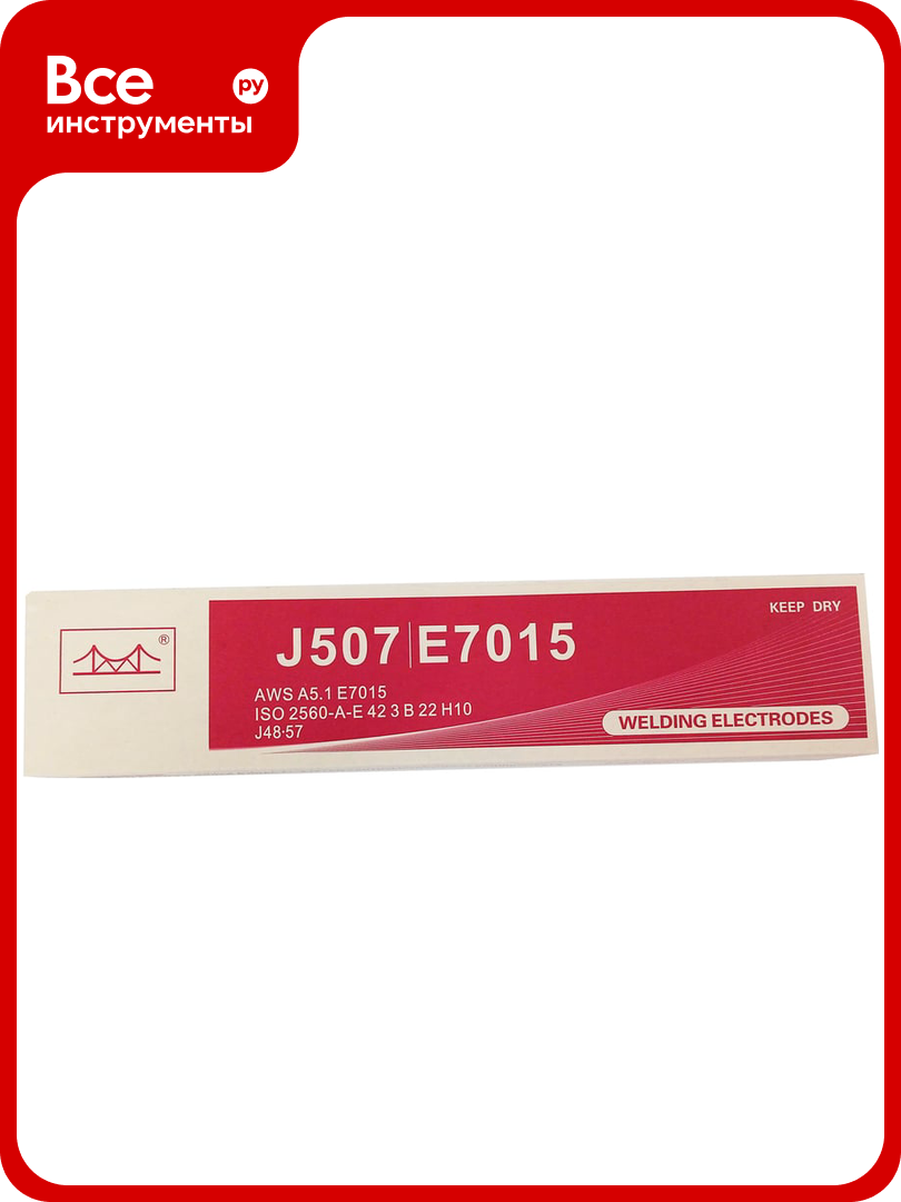 Электроды c основным покрытием J507/E7015 3.2 мм, 5 кг, аналог УОНИ - 13/55 GOLDEN BRIDGE 205