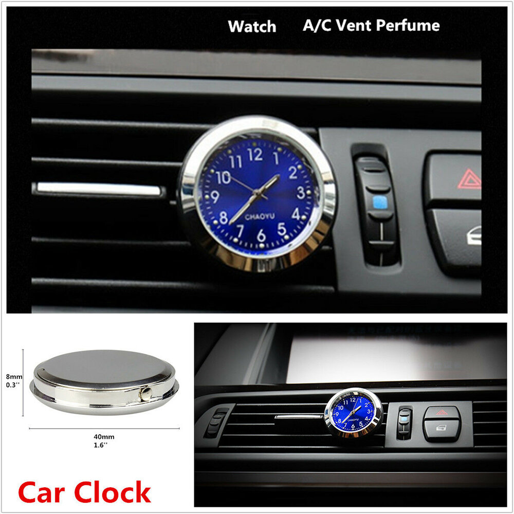Автомобильные часы A/C Вентиляционный Зажим Для Пополнения Резервуара Для Хранения Духов Кварцевые Часы Для Укладки 1ШТ