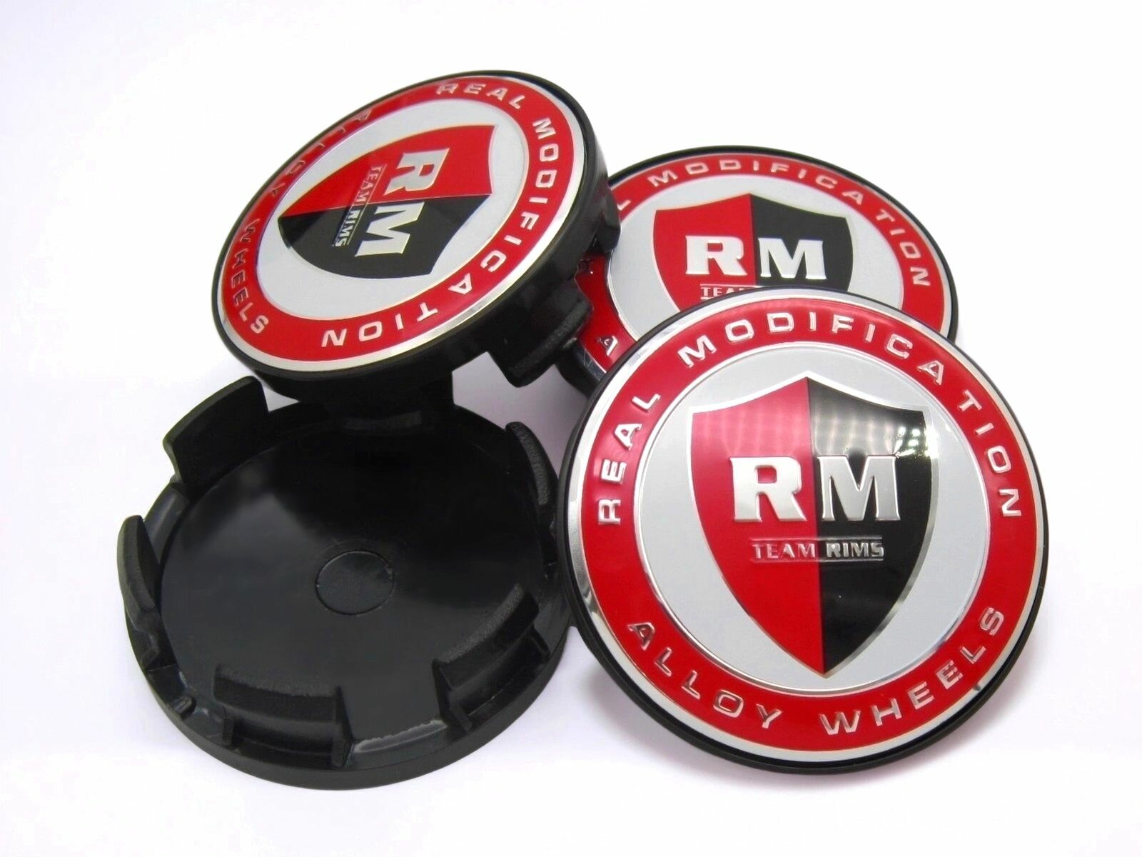Колпачки, заглушки на литые диски СКАД RM Team Rims 56/51/12 мм, комплект 4 шт.