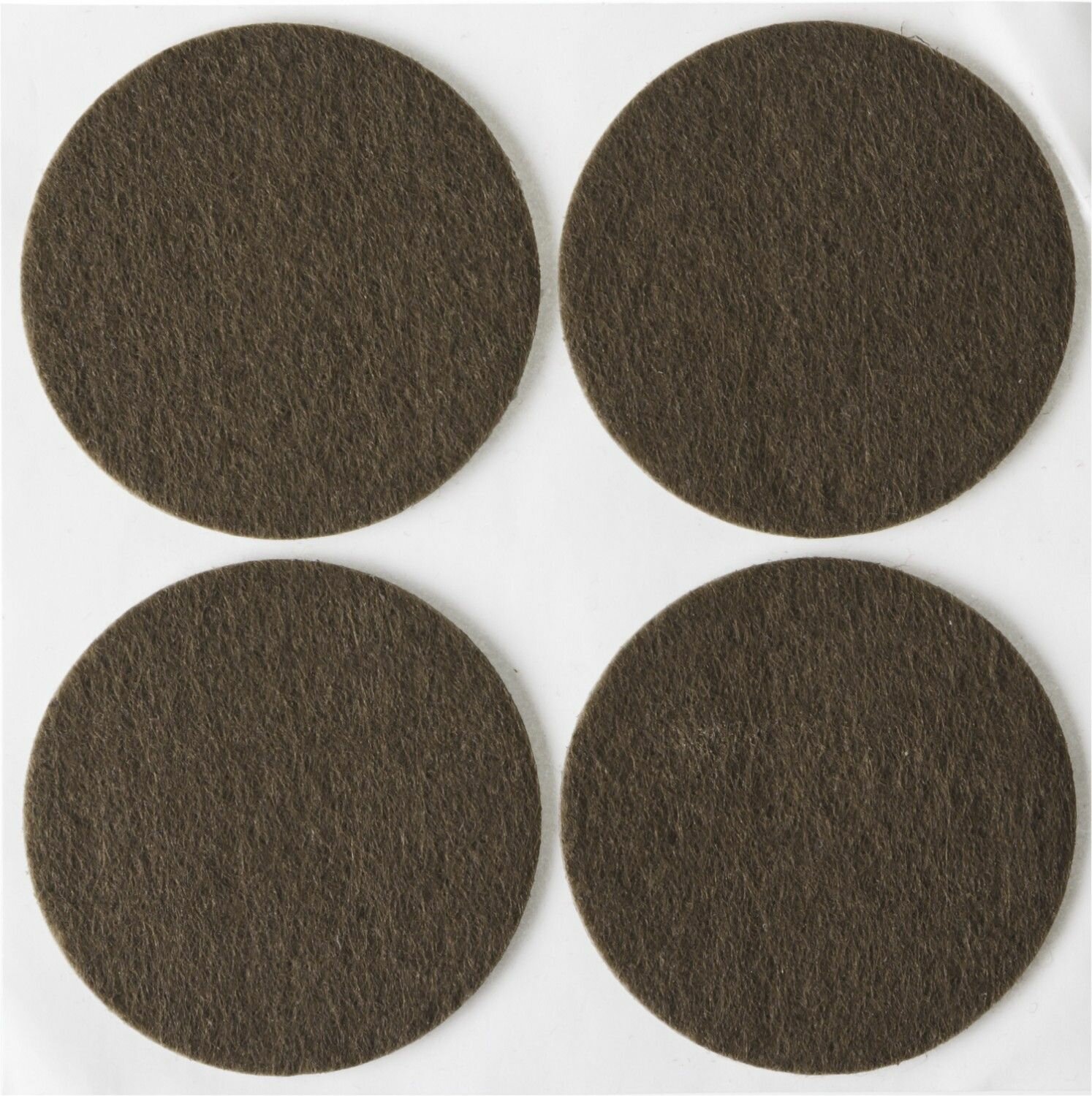 Накладки мебельные STAYER, d 50 мм, самоклеящиеся, фетровые, 4 штуки, коричневые 40910-50
