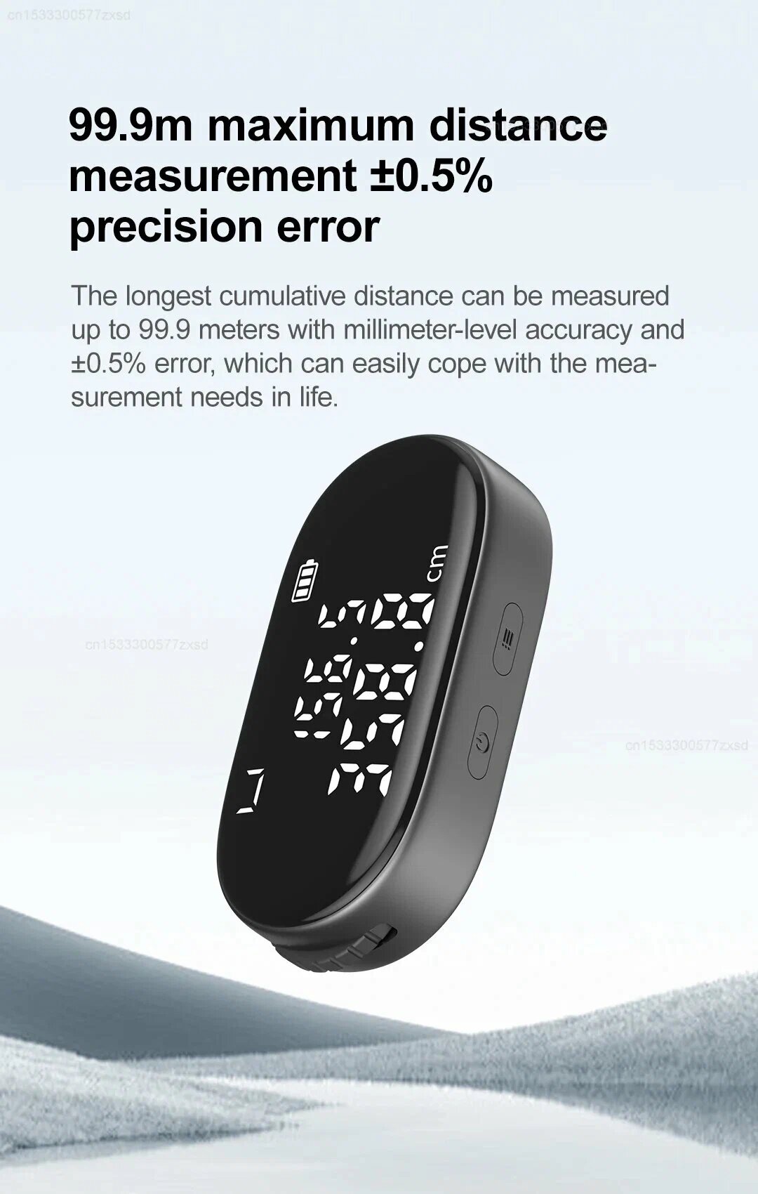 Умная рулетка ATuMan Q2 Flexible Electronic Ruler EU