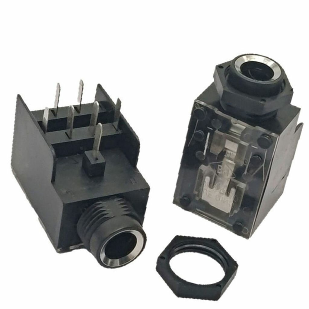 2 разъема для микрофона с трехжильным двухканальным усилителем мощности 6,35 мм, 7-контактный разъем высотой 7 футов