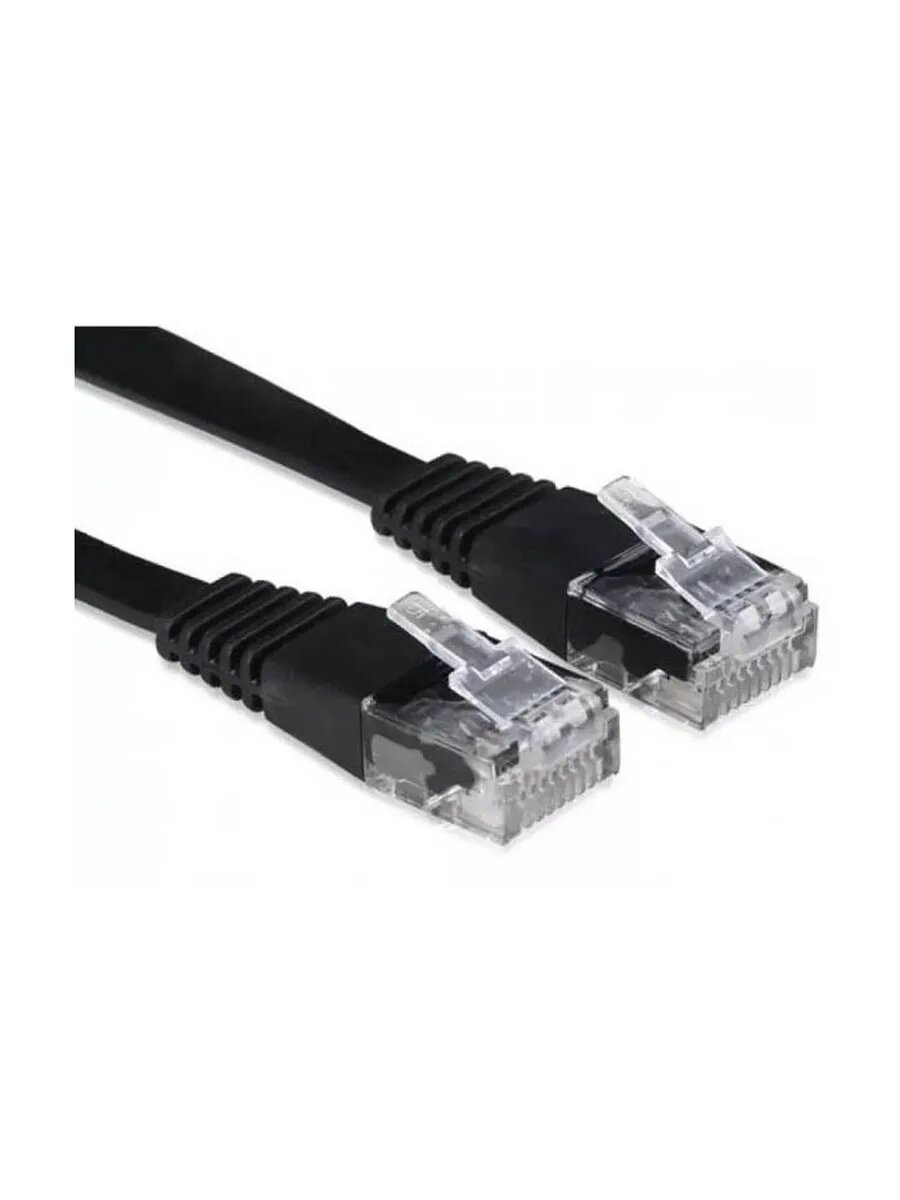 Патч-корд Flat 10Гбит/с UTP 4 пары cat.6 Cu molded 0.5м