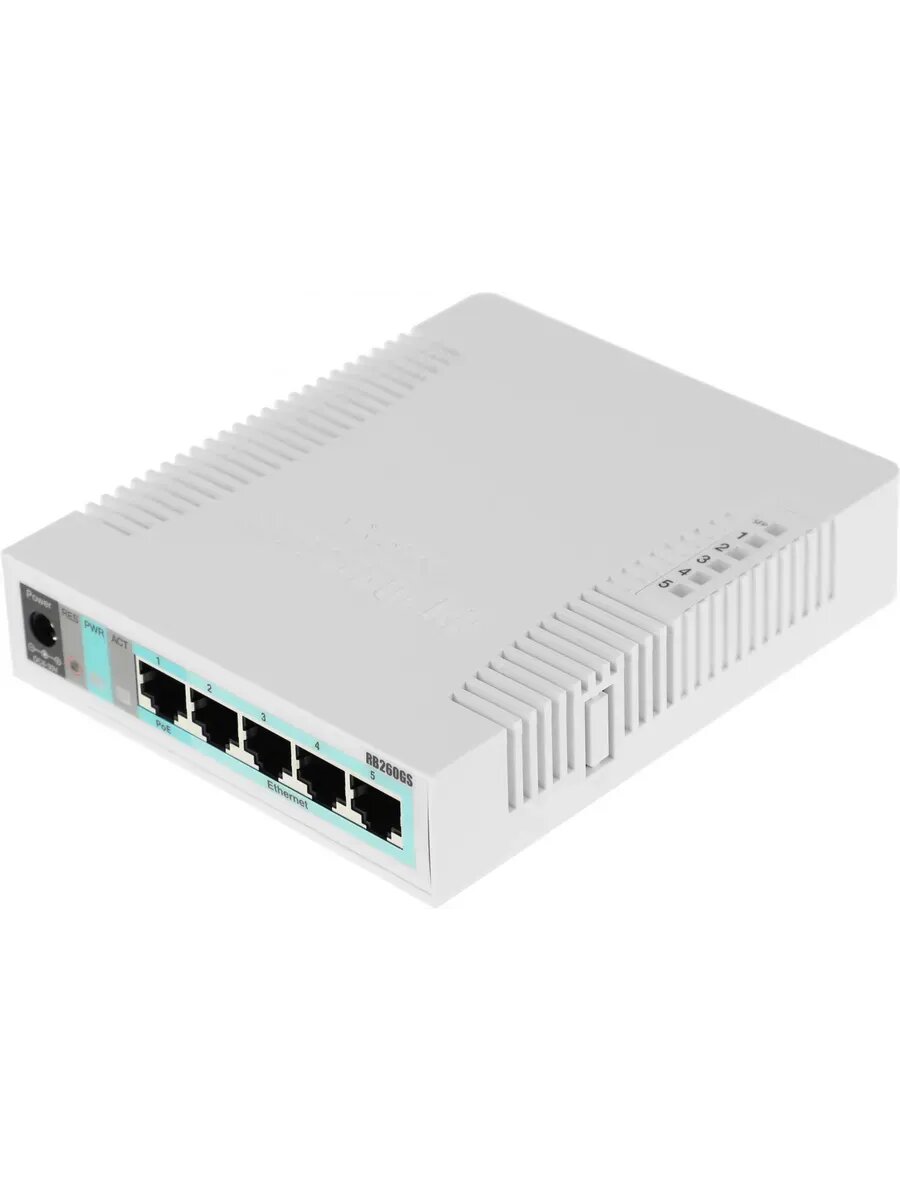 Коммутатор RB260GS CSS106-5G-1S (L2) 5x1Гбит/с 1SFP