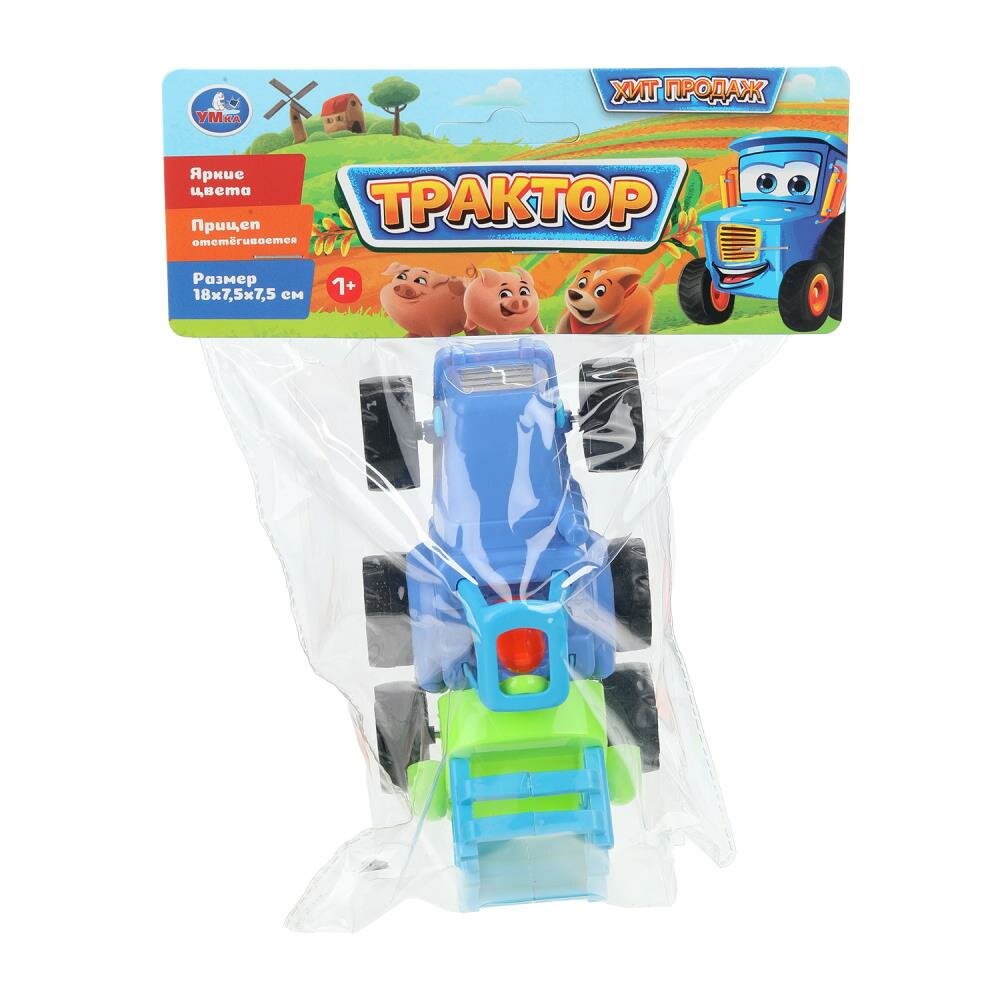 Каталка с прицепом "Синий Трактор" УМка 1709A018-R1