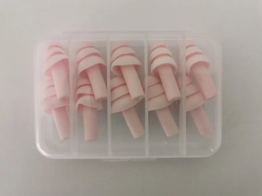 Розовые беруши шумоподавляющие силиконовые Light pink AA-001