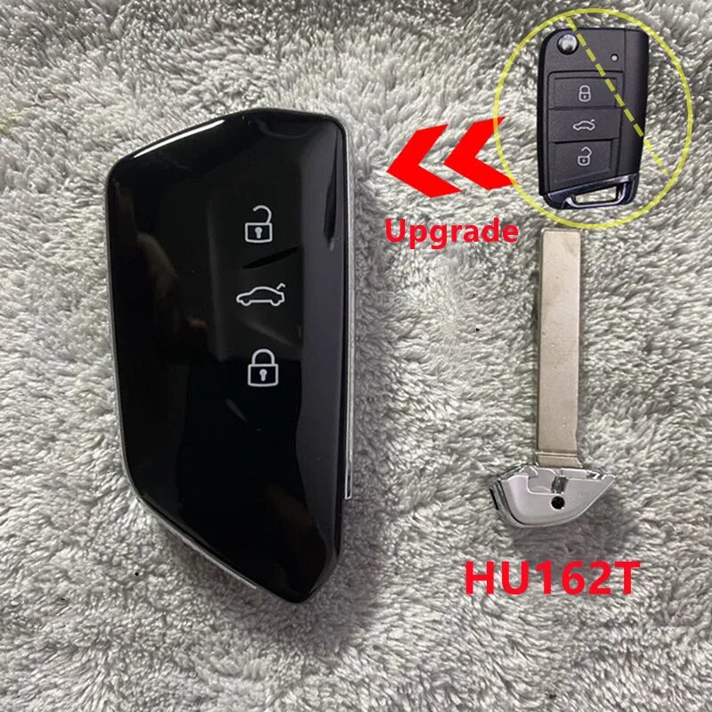 Обновленный корпус автомобильного ключа для VW для Volkswagen Golf MK8 Polo Tuguan для Skoda Superb Octavia SEAT MQB Flip Upgrade Card HU66 HU162T, HU66, for Skoda