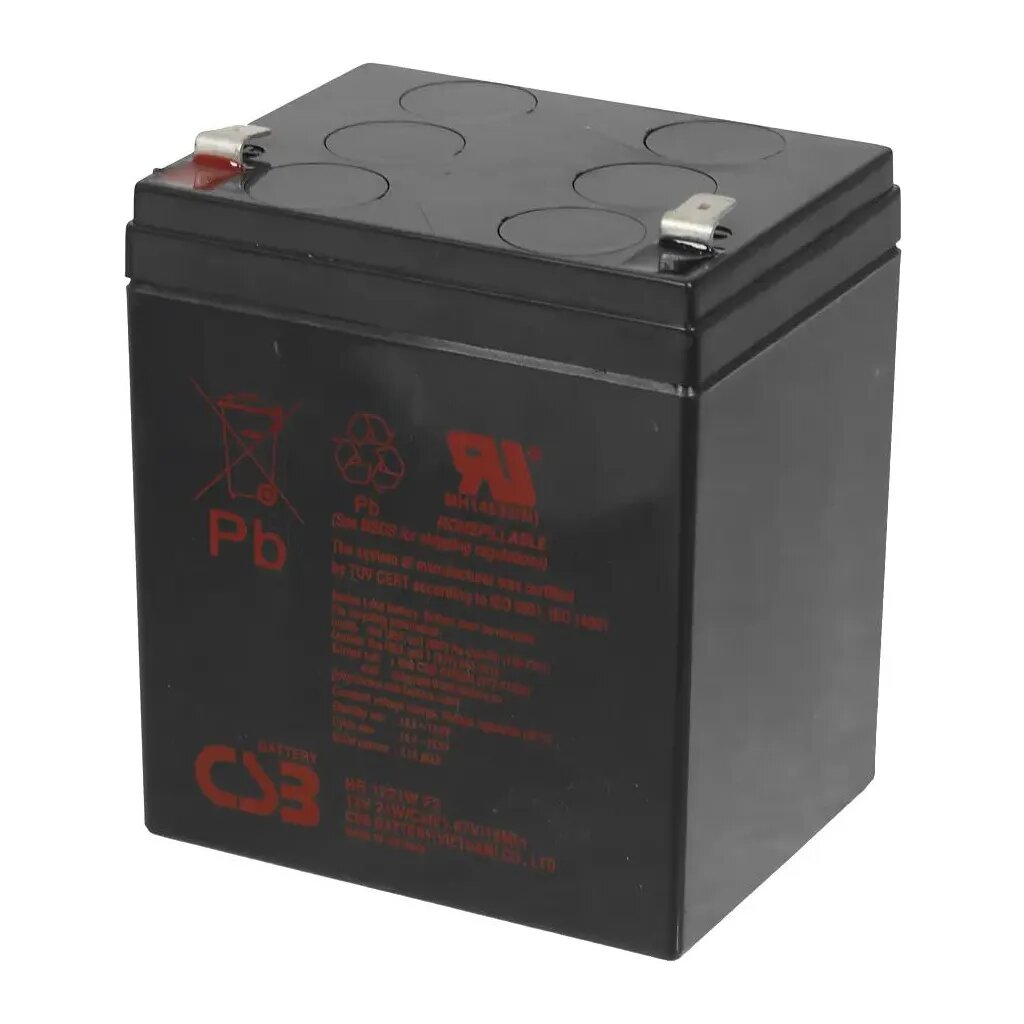 Аккумуляторная батарея CSB HR 1221W F2 для ИБП, 12В, 5Ач