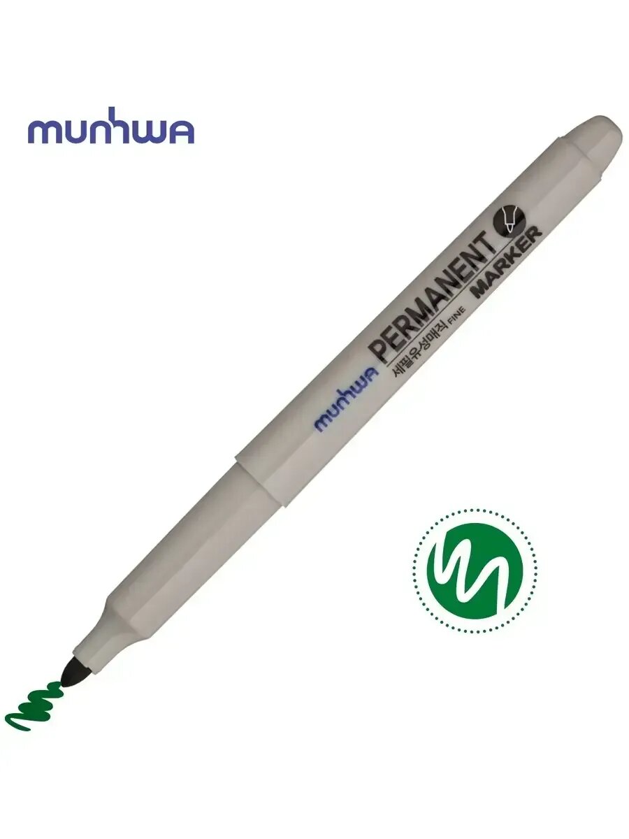 Маркер перманентный, 1,5 мм, набор 12 штук