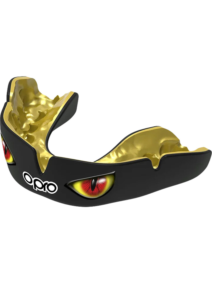 Боксерская капа Opro Instant Custom-Fit Eyes Black/Red оригинал из Великобритании