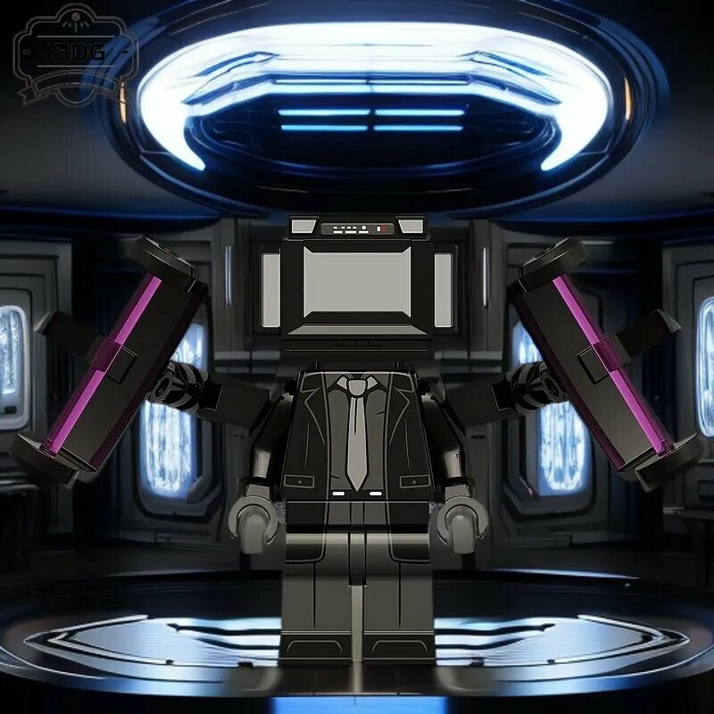 Аниме фигурок минифигурки, Скибиди туалет(Skibidi Toilet) big TV People monitor female LEGOe MCK2225