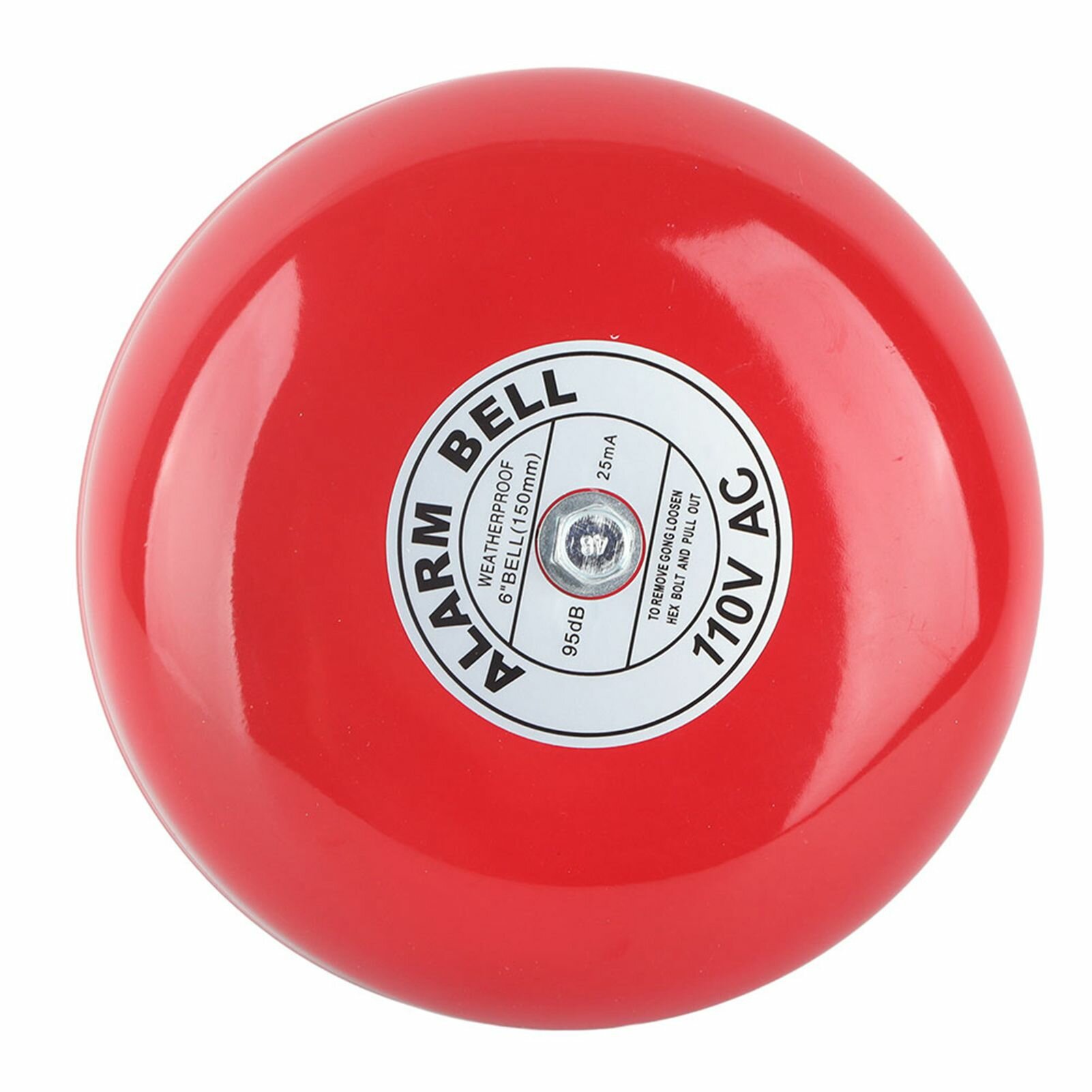 CB 6B 95 дБ Металлический электрический круглый тревожный звонок Школьный домашний заводской охранный звонок