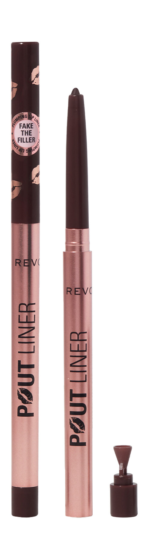 REVOLUTION MAKEUP Карандаш для губ Pout Liner Plumping Lip Liner, 0,2 г, Espresso Cool Brown