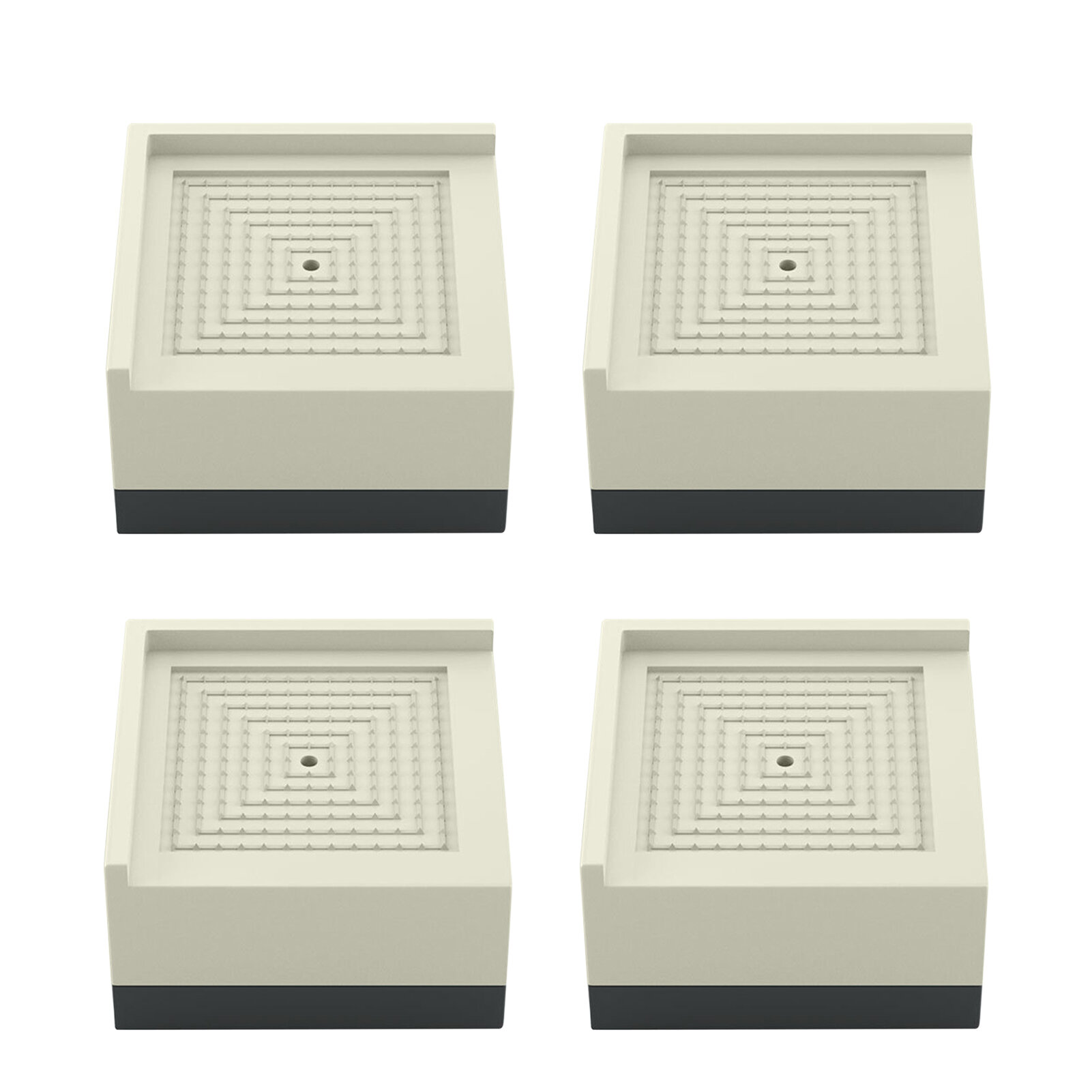 4 штуки Подставки для ножек стиральной машины Квадратные Падды антивибрационные Нескользящие Падды для гашения вибраций и шума Высота регулируемая Для стиральной машины Сушилки Холодильника Мебели Бытовых приборов Цвет: серый, коричневый, бежевый Тип: A,