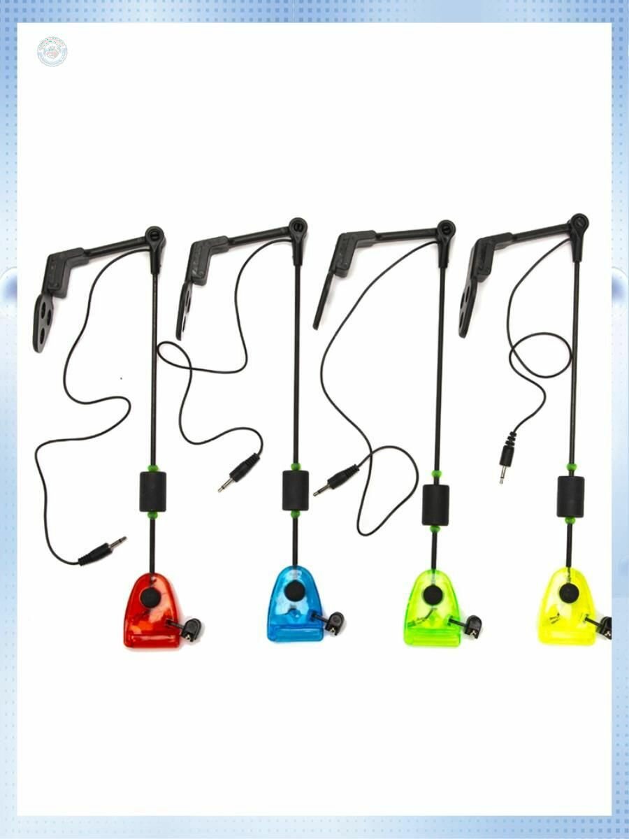 Свингеры для рыбалки с LED подсветкой, 4 шт. в чехле индикаторы поклевки для ловли карпа и крупной рыбы