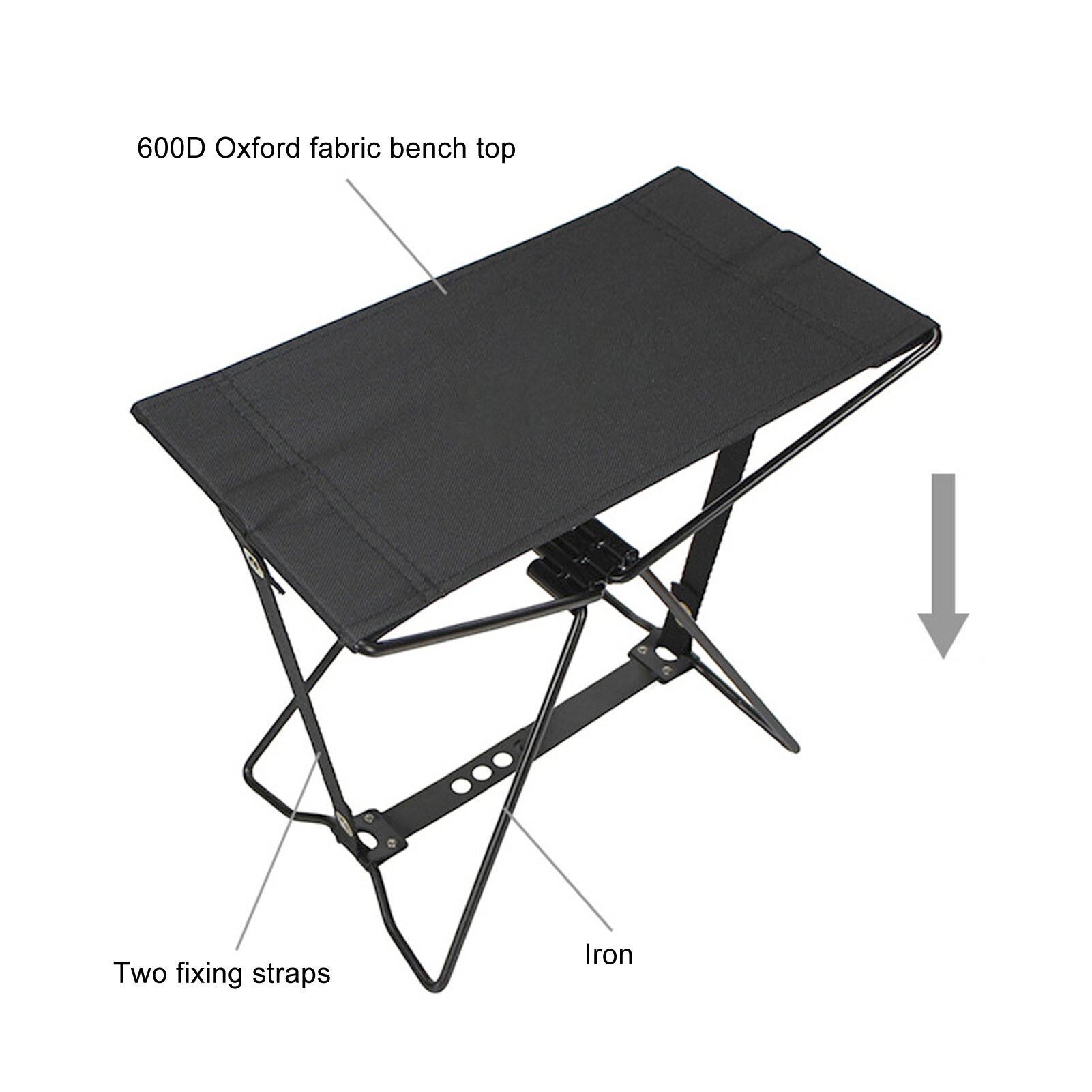 Портативный складной стул для рыбалки с сумкой для переноски, миниатюрный столик, стул для пикника, барбекю, для пикников, вечеринок, кемпинга