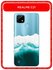Чехол на Realme C21 / Реалми С21 с принтом "Большая волна", прозрачный