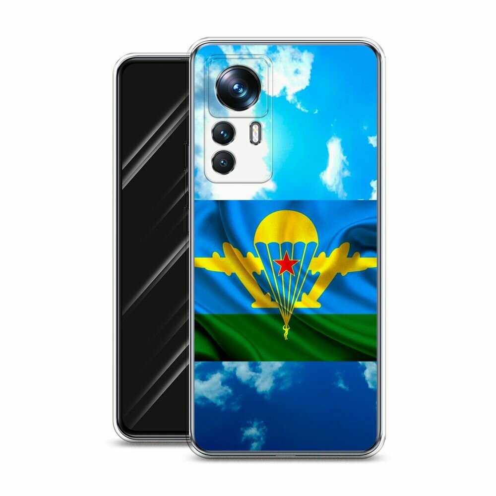 Чехол на Xiaomi 12T Pro / Сяоми 12T Про с принтом "ВДВ флаг в небесах" — фото 1