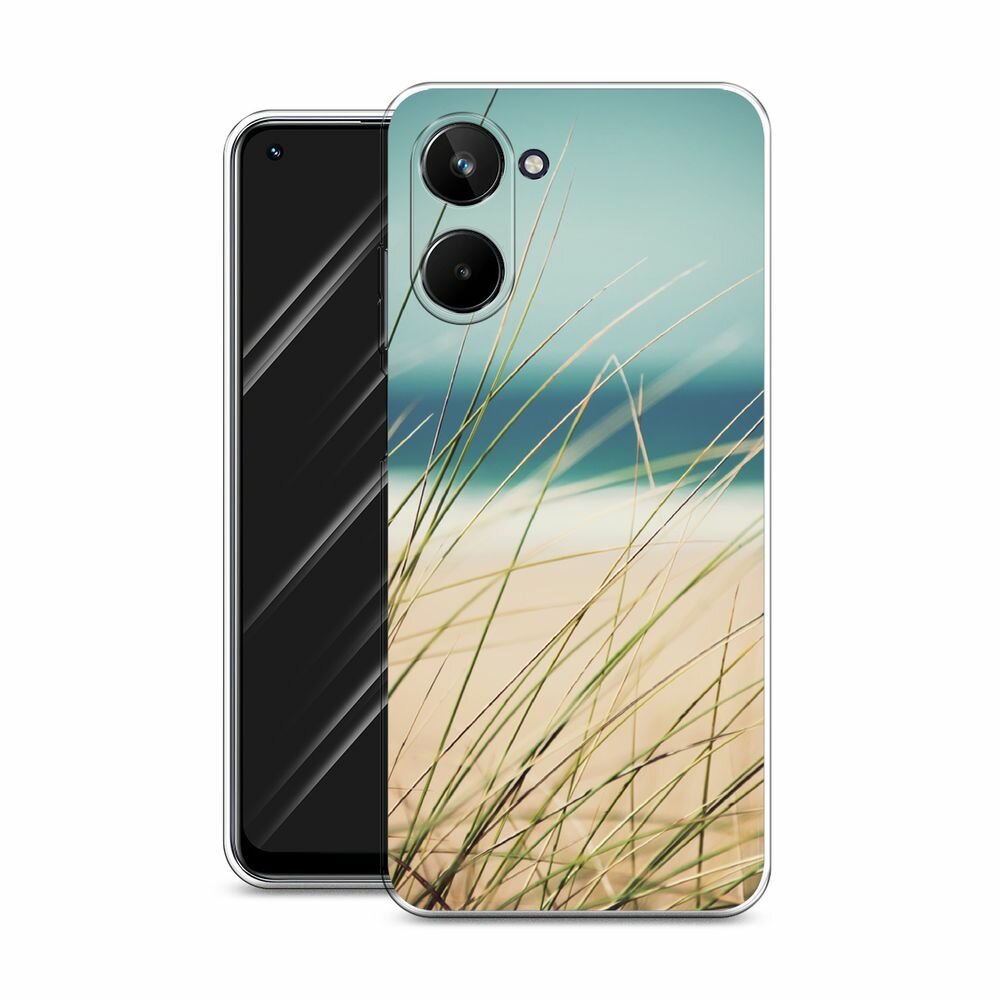 Чехол на Realme 10 4G / Реалми 10 4G с принтом "Морской пляж" — фото 1