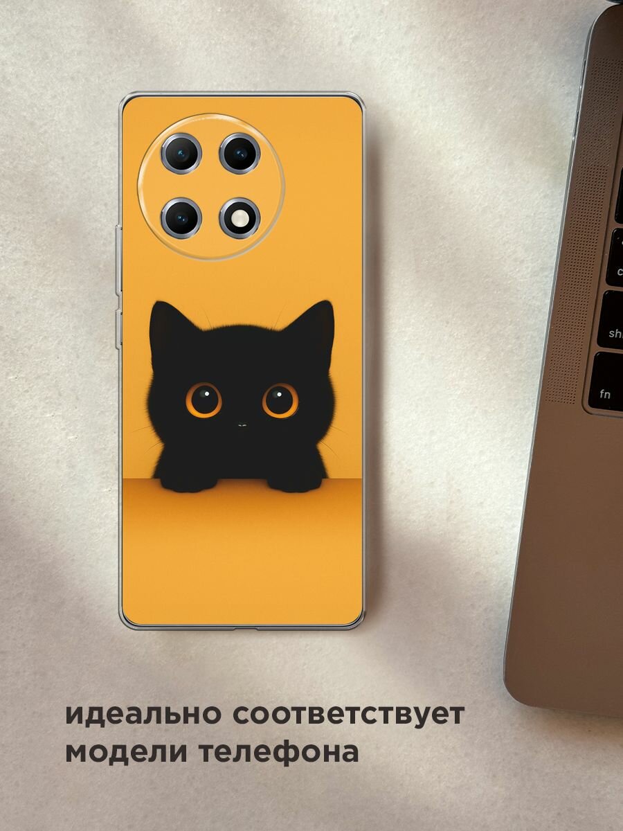 Чехол на Tecno Camon 30S / Текно Камон 30S с принтом "Контрастный котик" — фото 1