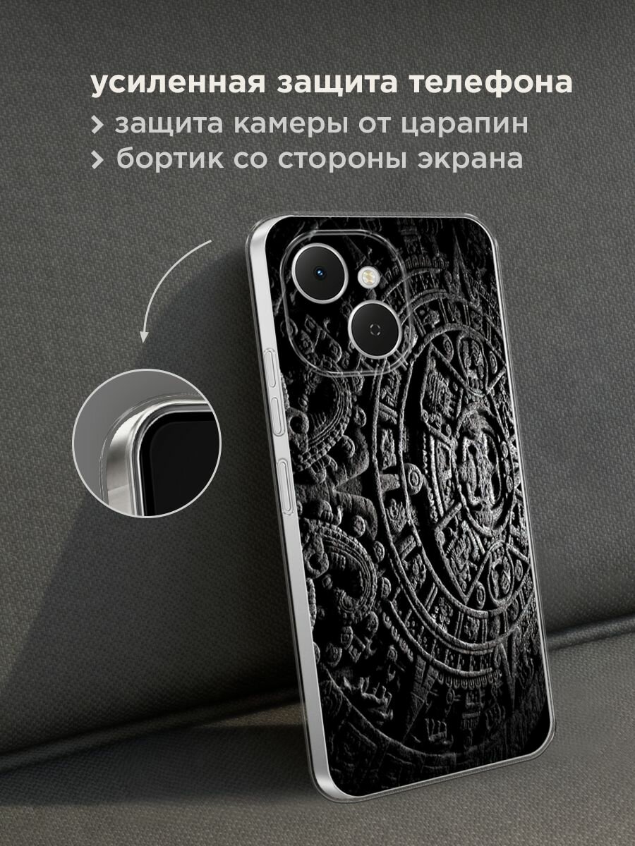 Чехол на Tecno Spark 40C / Текно Спарк 40C с принтом "Узоры ацтеков 3" — фото 1