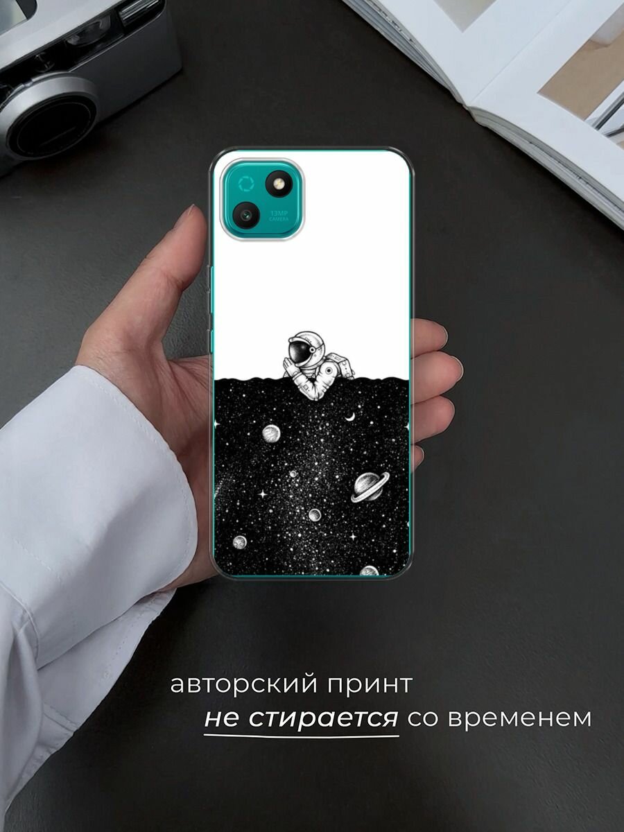 Силиконовый чехол на Wiko T10 / Вико Т10 с принтом "Космический сон" — фото 1