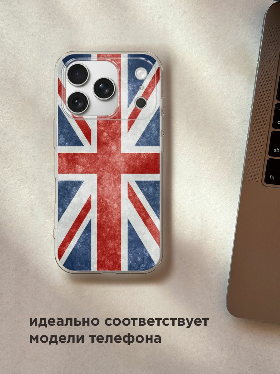 Чехол на Apple iPhone 17 Pro / Айфон 17 Про с принтом "Флаг Великобритании 1" — фото 1