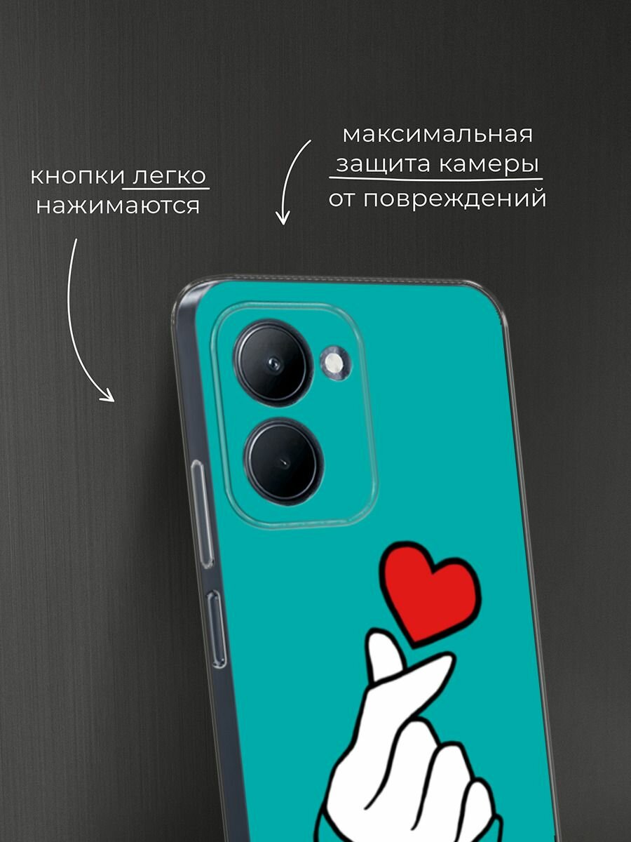 Чехол на Realme C33 / Реалми С33 с принтом "Маленькое сердечко" — фото 1