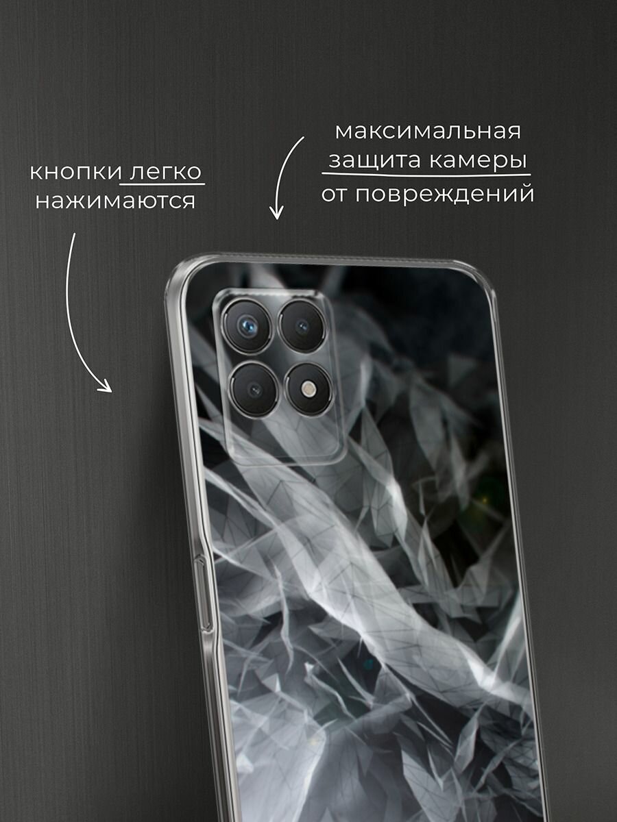 Силиконовый чехол на Realme 8i / Реалми 8i с принтом "Абстракция 9" — фото 1