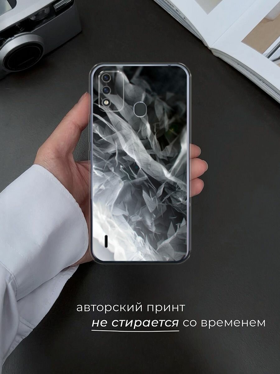 Силиконовый чехол на Itel A48 / Ител А48 с принтом "Абстракция 9" — фото 1