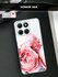 Силиконовый чехол на Honor X6A / Хонор X6A с принтом "Пионы на белом"