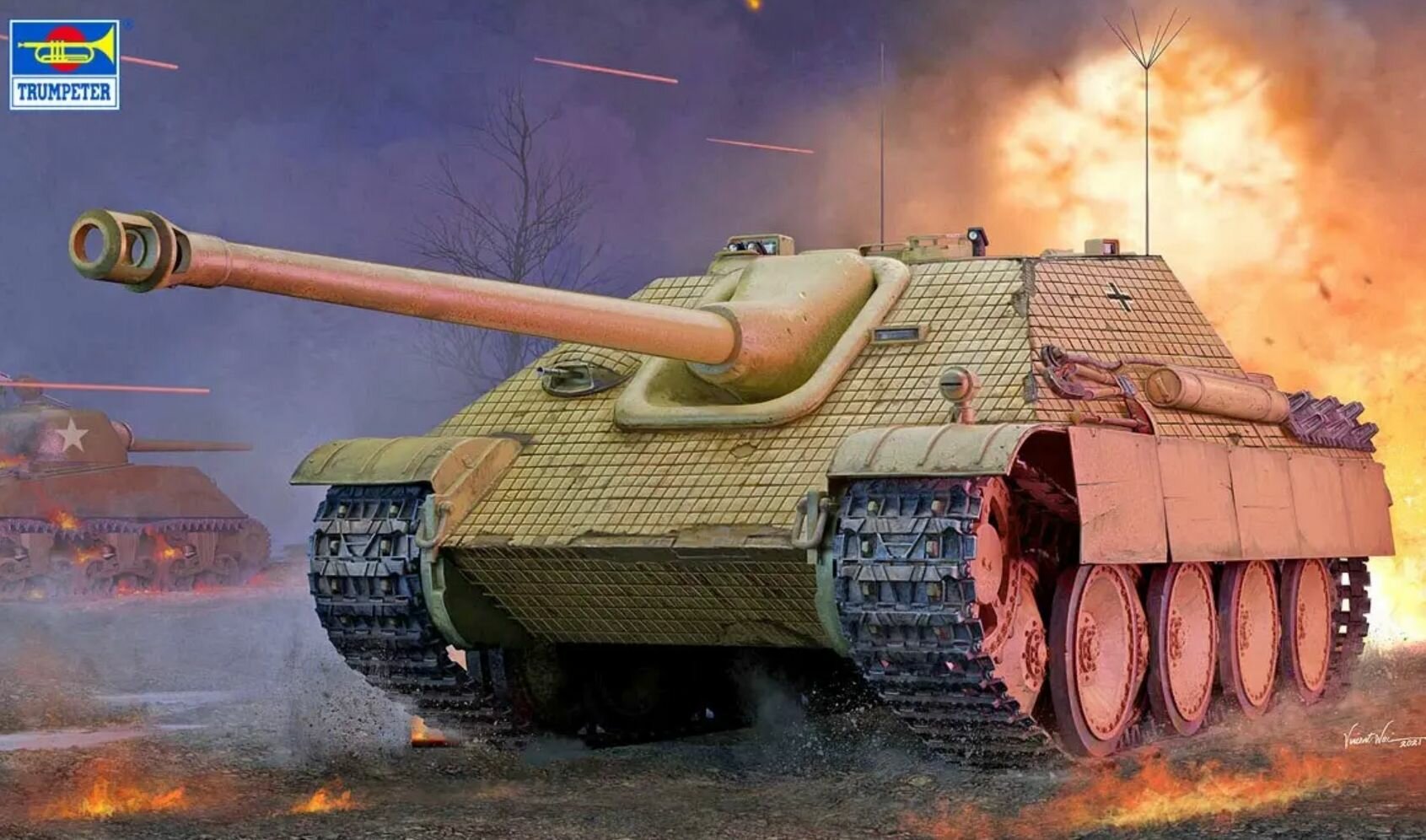 Trumpeter 00934 1/16 Hемецкий Sd.Kfz 173 Jagdpanther Модель сборки танка