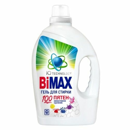 Гель для стирки Bimax 100 пятен, максимальная эффективность, 2600 гр