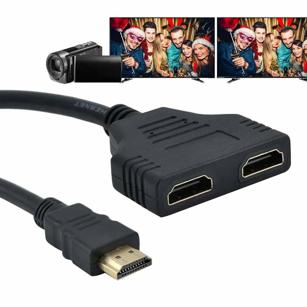 4K 1 в 2 для HDMI-переключателя, кабельный разветвитель, HD-совместимый адаптер-переключатель монитора проектора