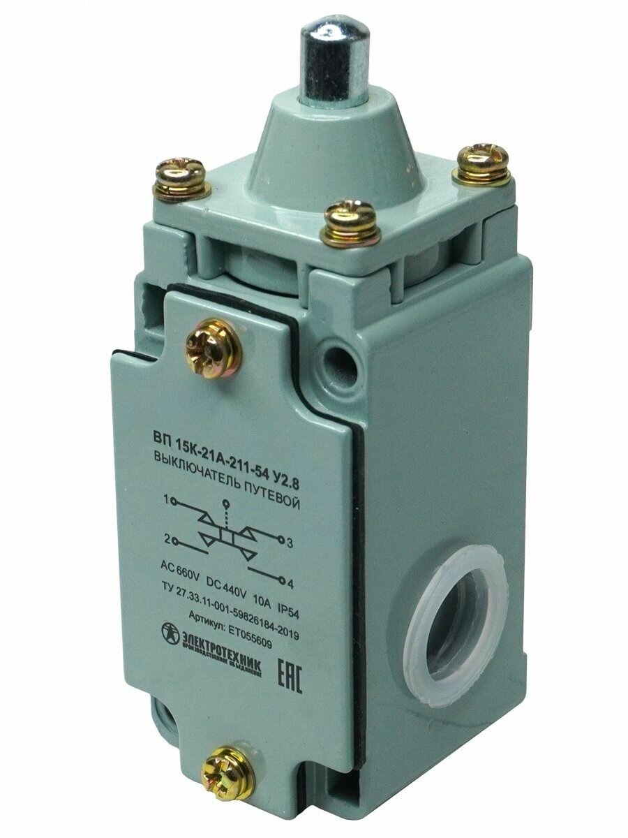 Выключатель автоматический Электротехник толкатель, прямого действия, IP54