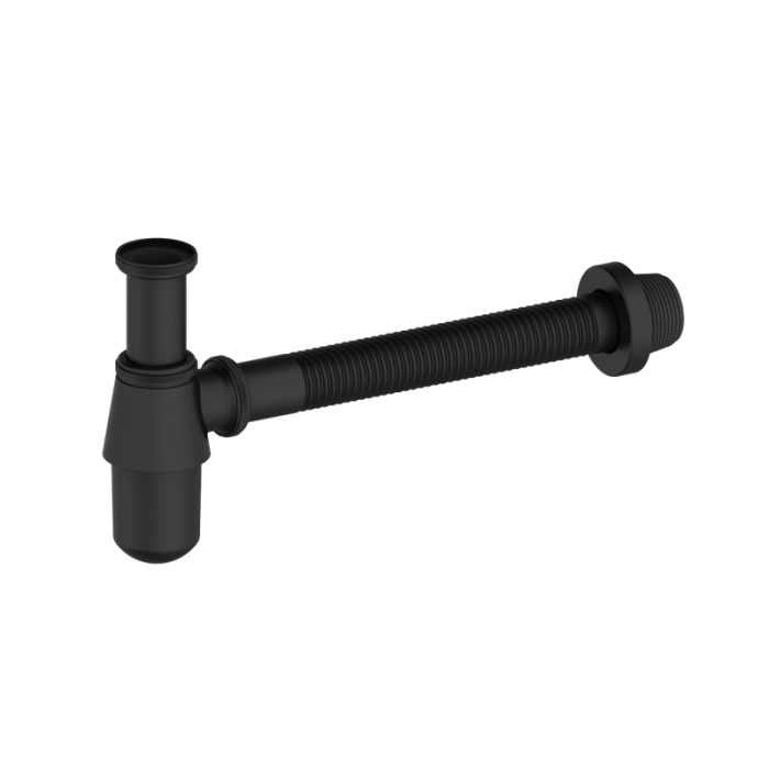 Сифон для раковины Wonzon & Woghand WW-88SS102-MB, черный матовый