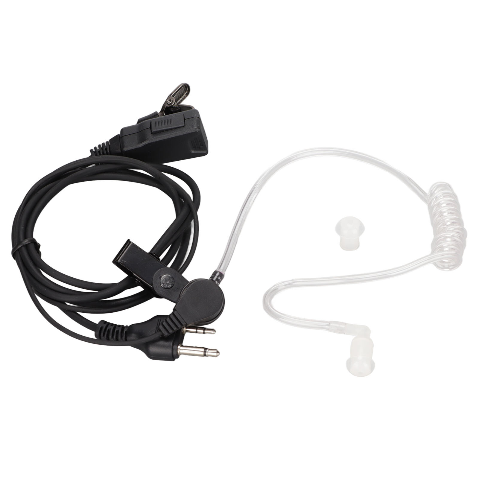 Замена наушника из акустической трубки 2 -контактная гарнитура акустической трубки с PTT для ICOM ICF4TR ICF10 ICF20 Black White