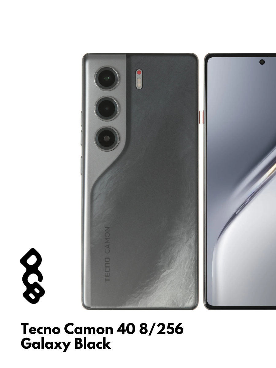 Смартфон Tecno Camon 40 8/256Gb, AMOLED, NFC, Galaxy Black, черный