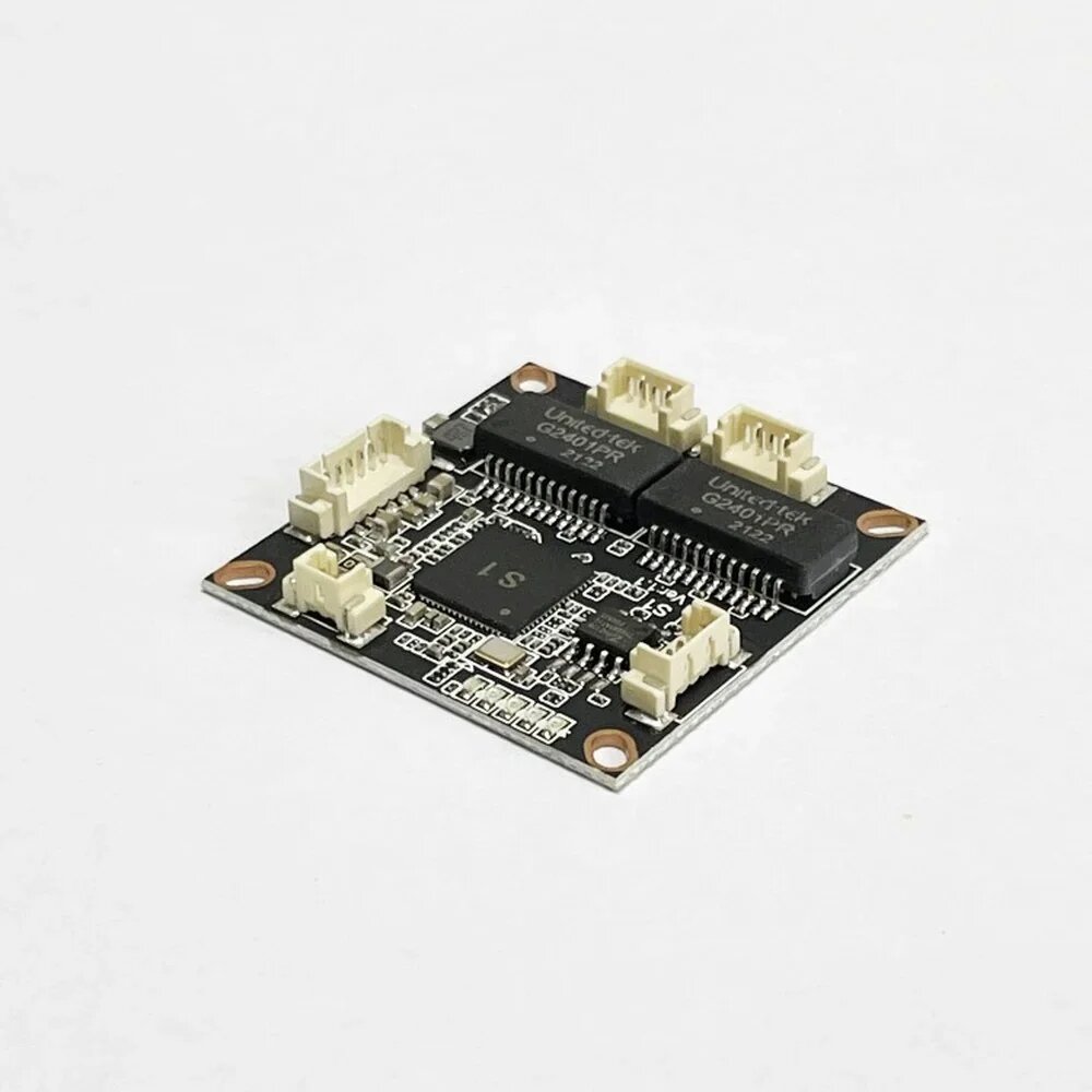 ANDDEAR Промышленный Ethernet коммутатор 4 порта 10/100M 4 port 5V-12V 90