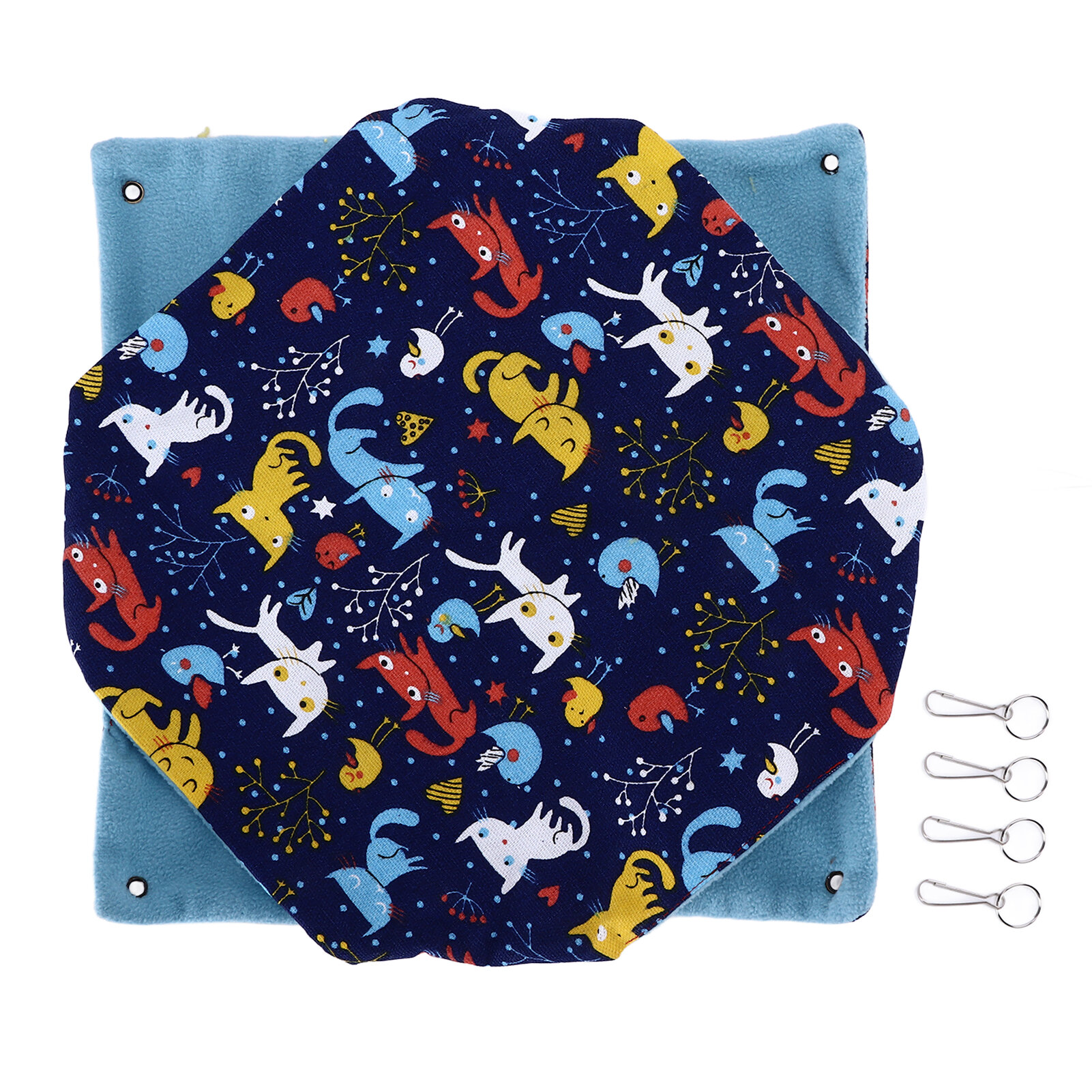 Двухслойный теплый подвесной спальный мешок-гамак для мелких домашних животных (хомяк)