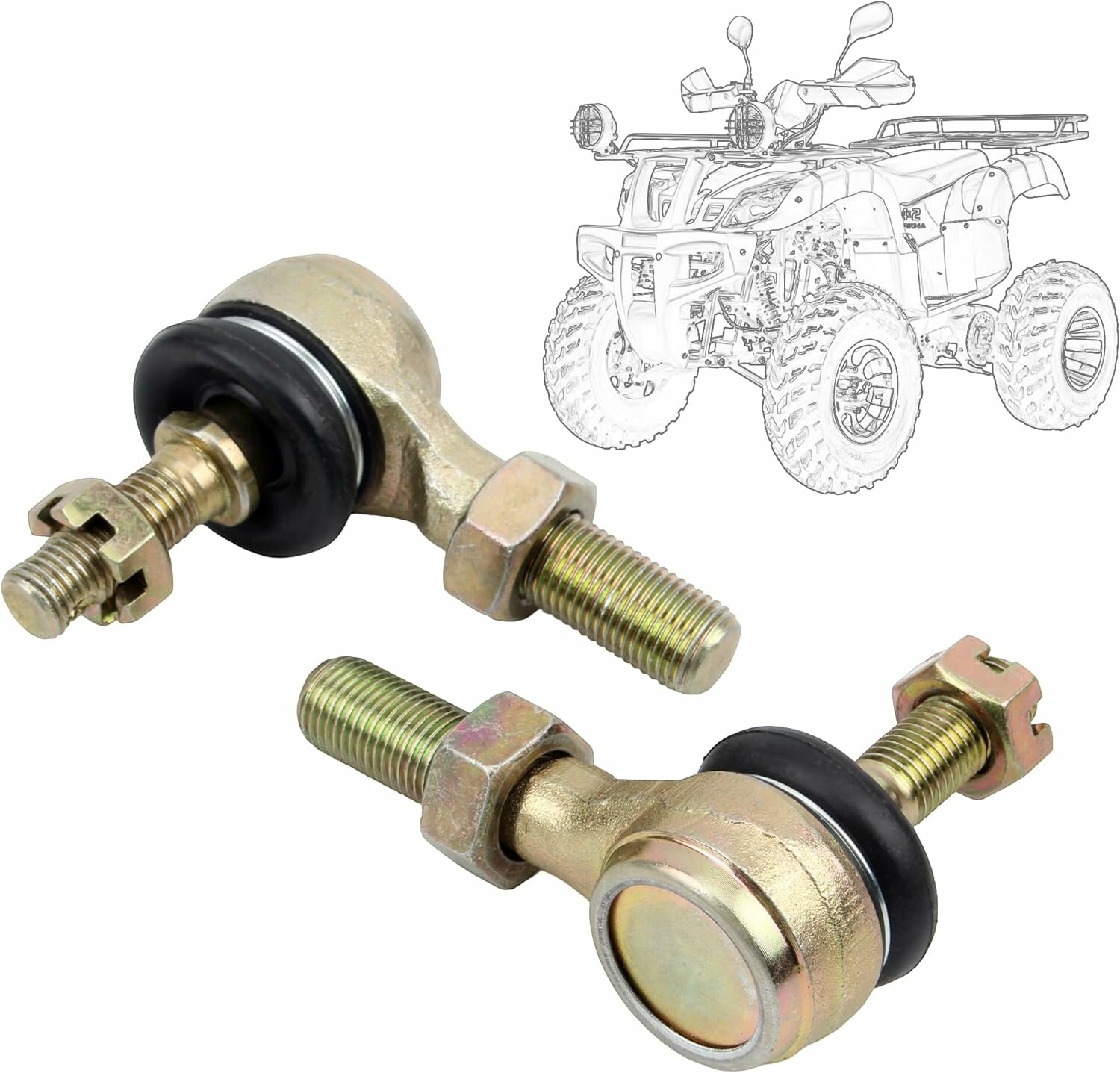 Наконечники рулевые M10 x M12 на квадроцикл 50-250 куб.